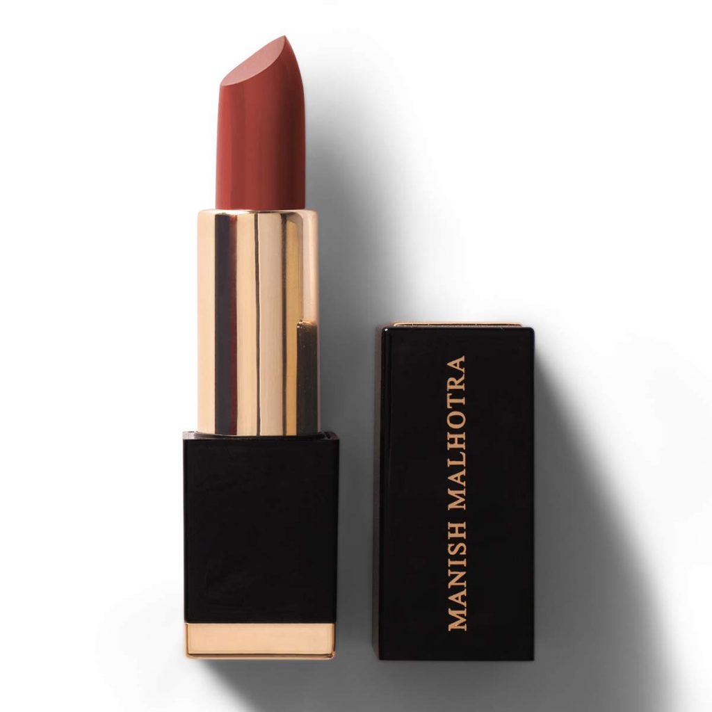 Buy Myglamm Manish Malhotra Beauty Hi-Shine Lipstick-Ruby Runway (Red), 4gm